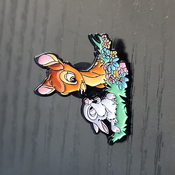 Disney | Jewelry | Disney Bambi And Thumper Inspired Enamel Pin | Poshmark